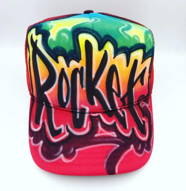 Airbrush Graffiti Hat Design | Free Shipping - Etsy