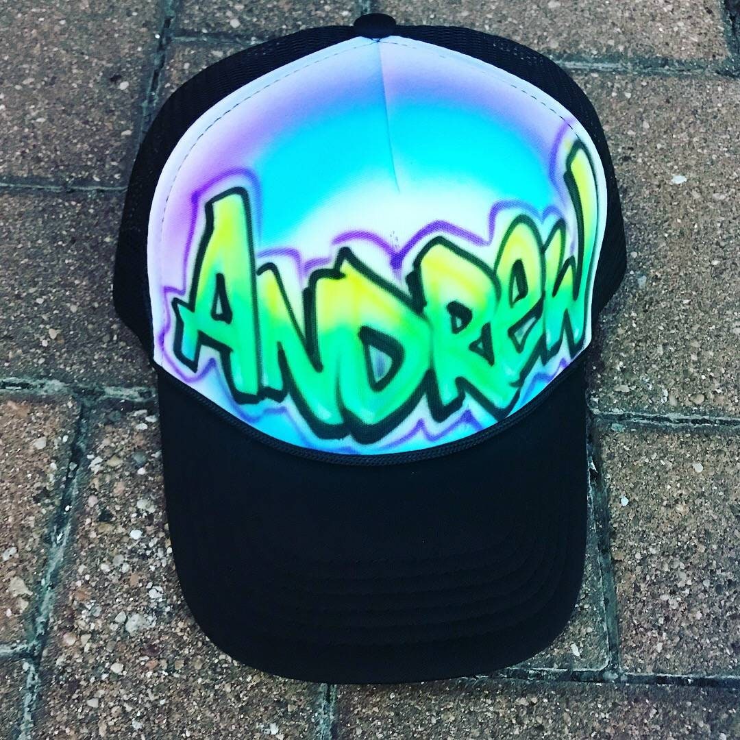 Airbrush Graffiti Hat Design | Free Shipping - Etsy