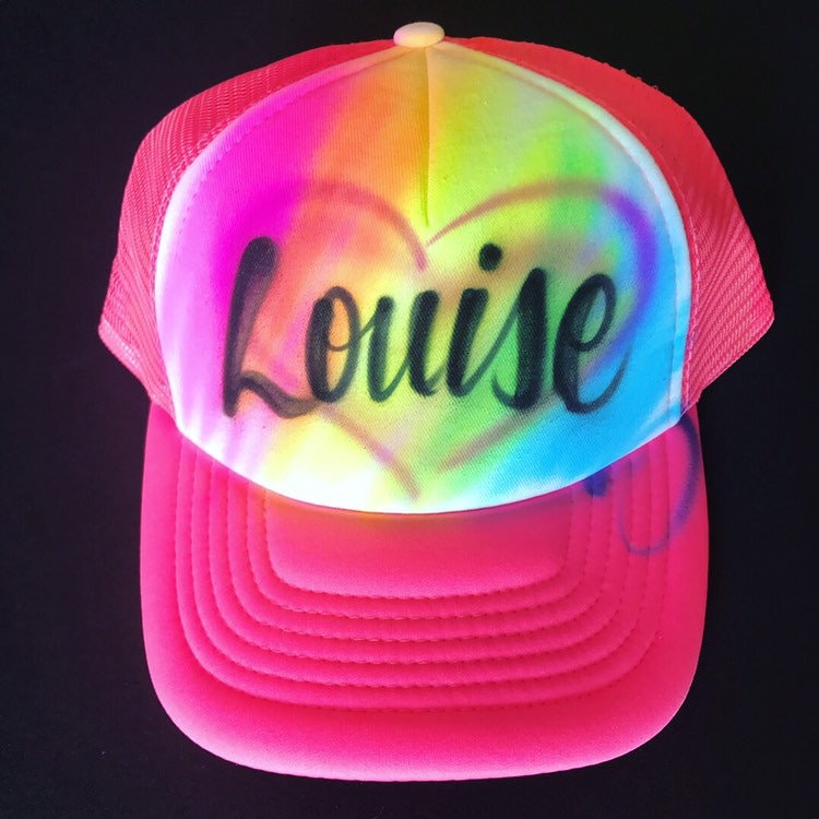Airbrush Rainbow Hat Design | Free Shipping - Etsy