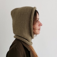 Balaclava Hood Pattern, Easy Beginner Knitting Pattern, Handmade ...
