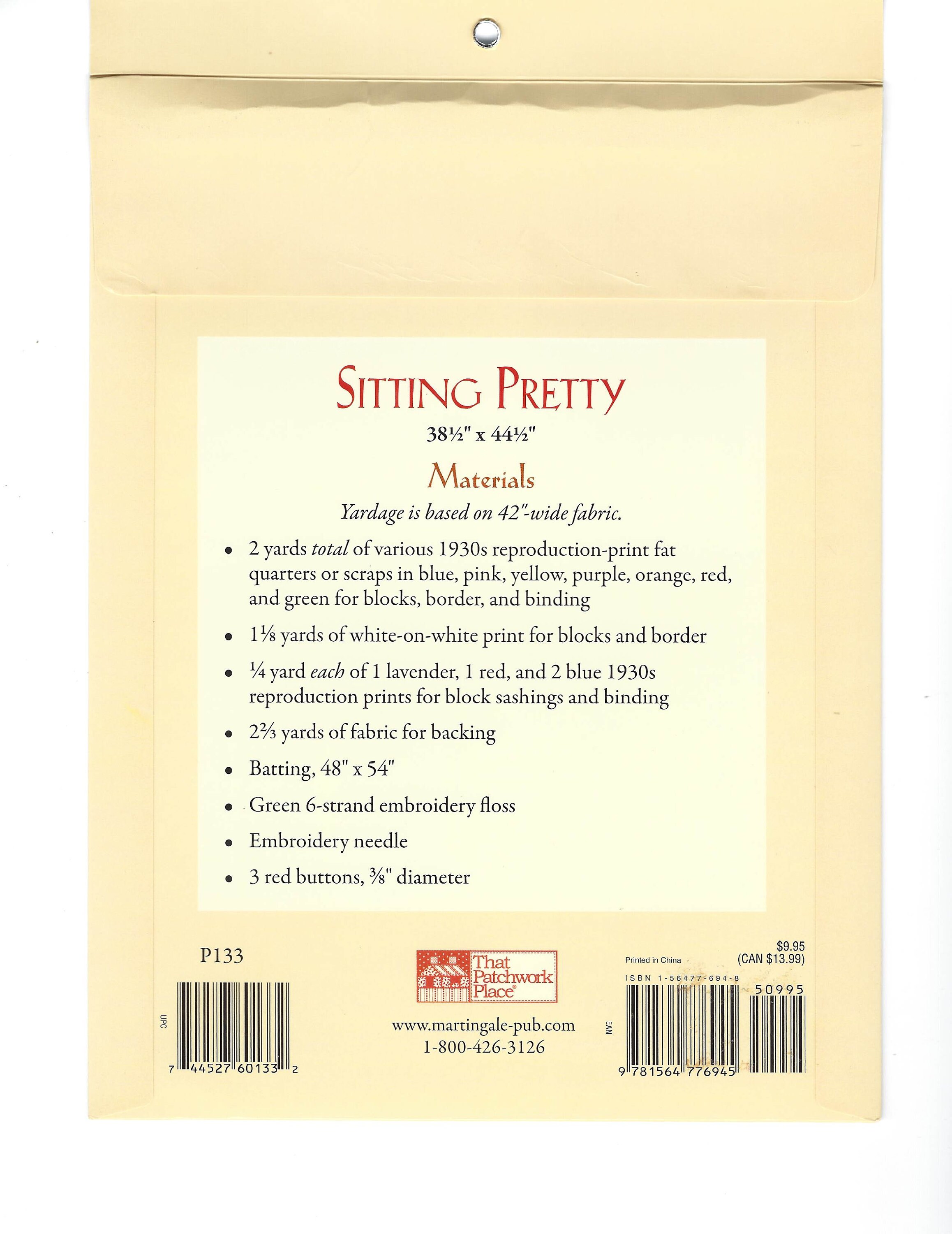 SITTING PRETTY - Applique - Cynthia Tomaszewski - Etsy