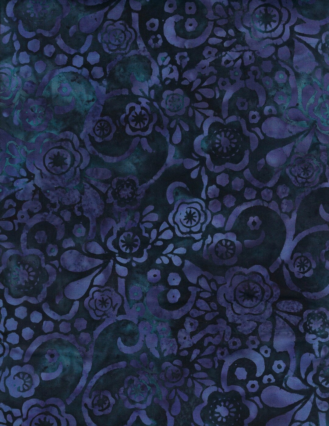 2 Yards/pre Cut - BATIK FABRIC - Purple, Blue - Etsy