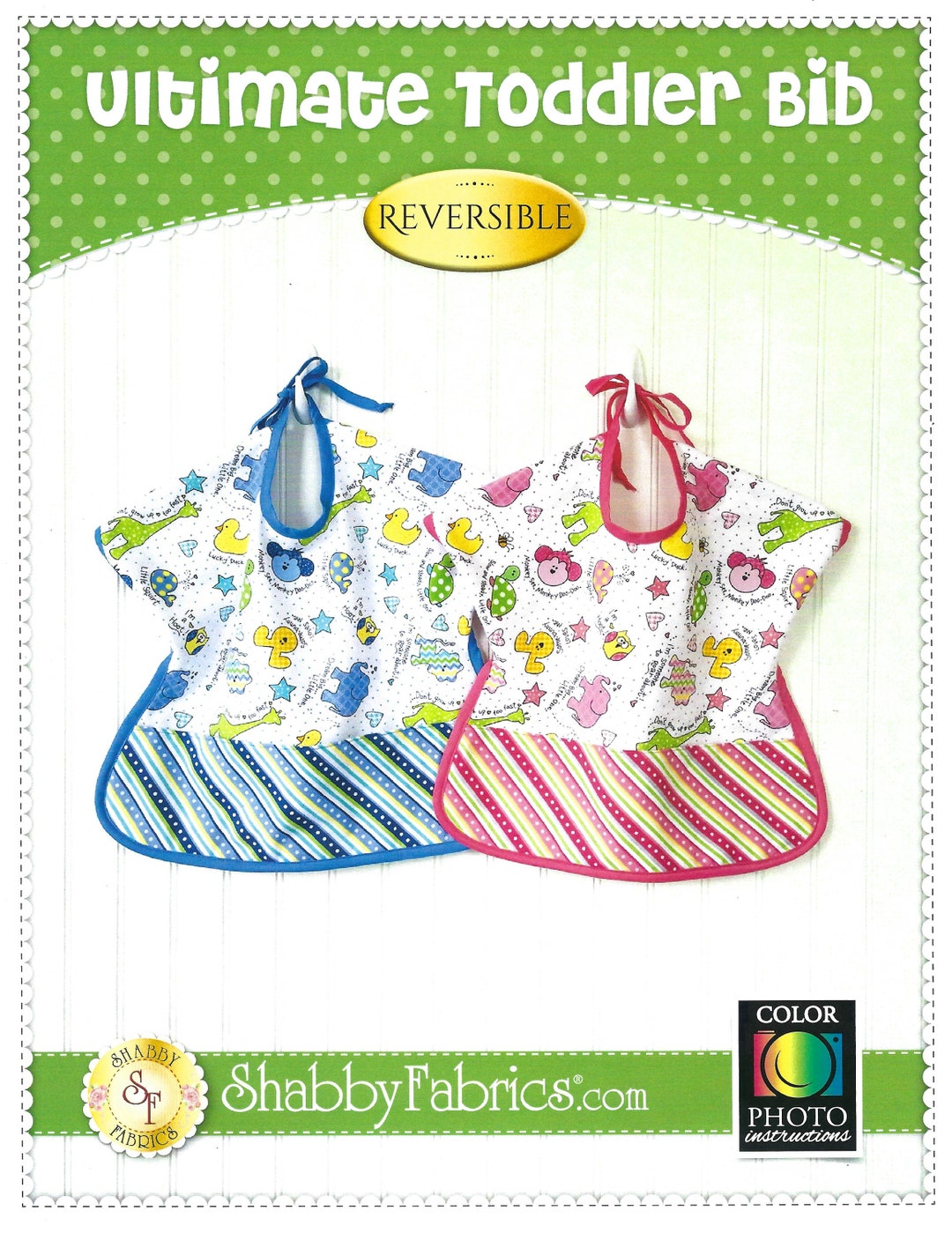 ULTIMATE TODDLER BIB - Full Pattern - Shabby Fabrics - Etsy