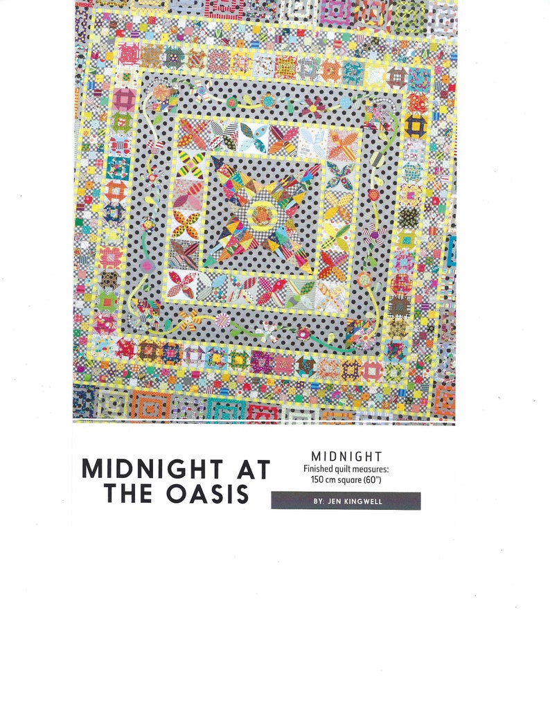 MIDNIGHT at the OASIS - Quilt Pattern - Jen Kingwell - Etsy