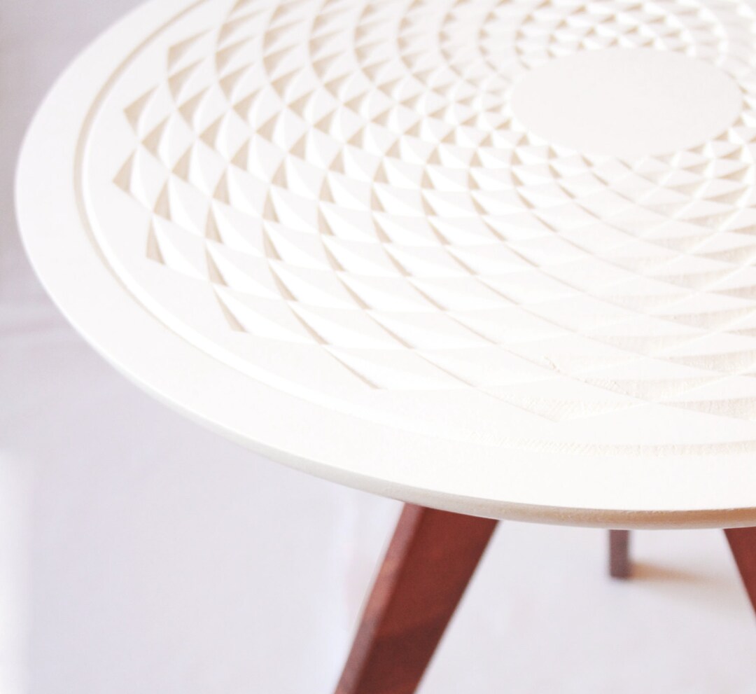 The Enlightenment Tea Table. Round Coffee / Tea Table of Sahasrara ...