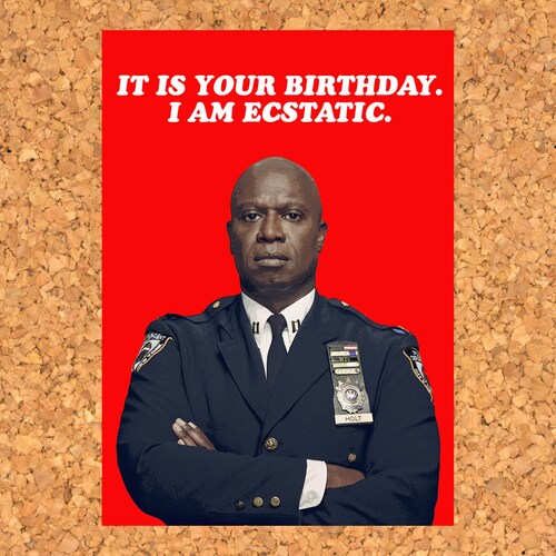 Brooklyn Nine-nine Captain Holt Birthday Card - Etsy