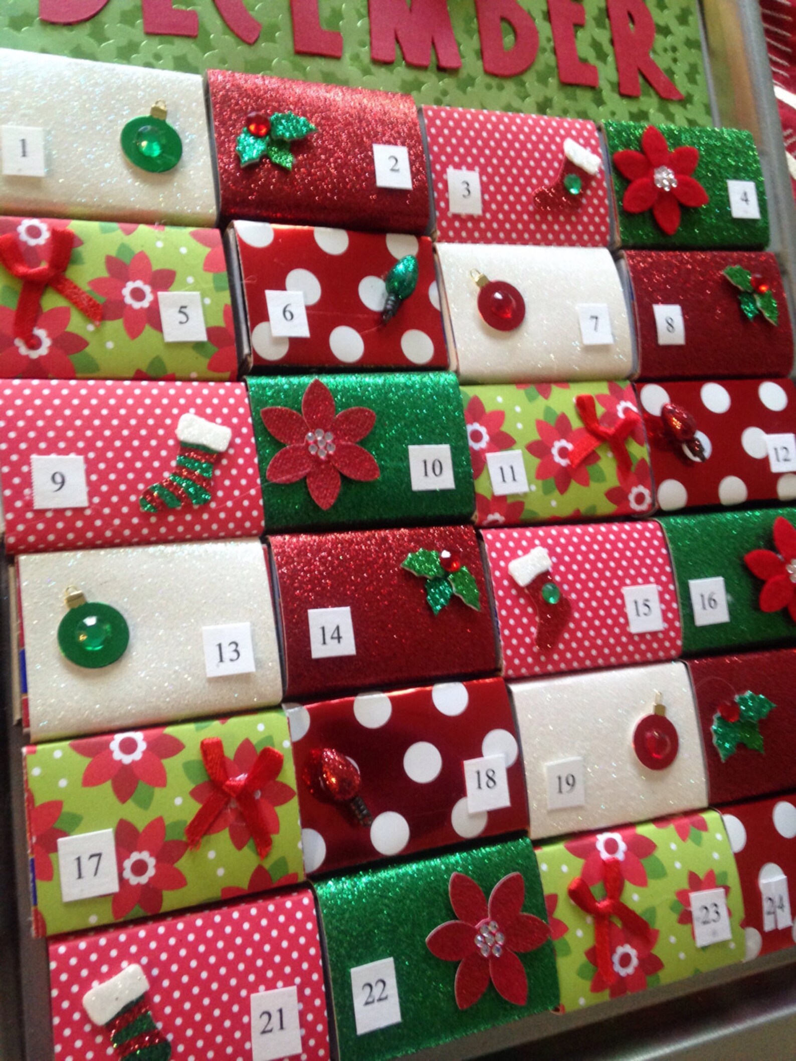 Matchbox Magnetic Cookie Sheet Advent Calendar | Etsy