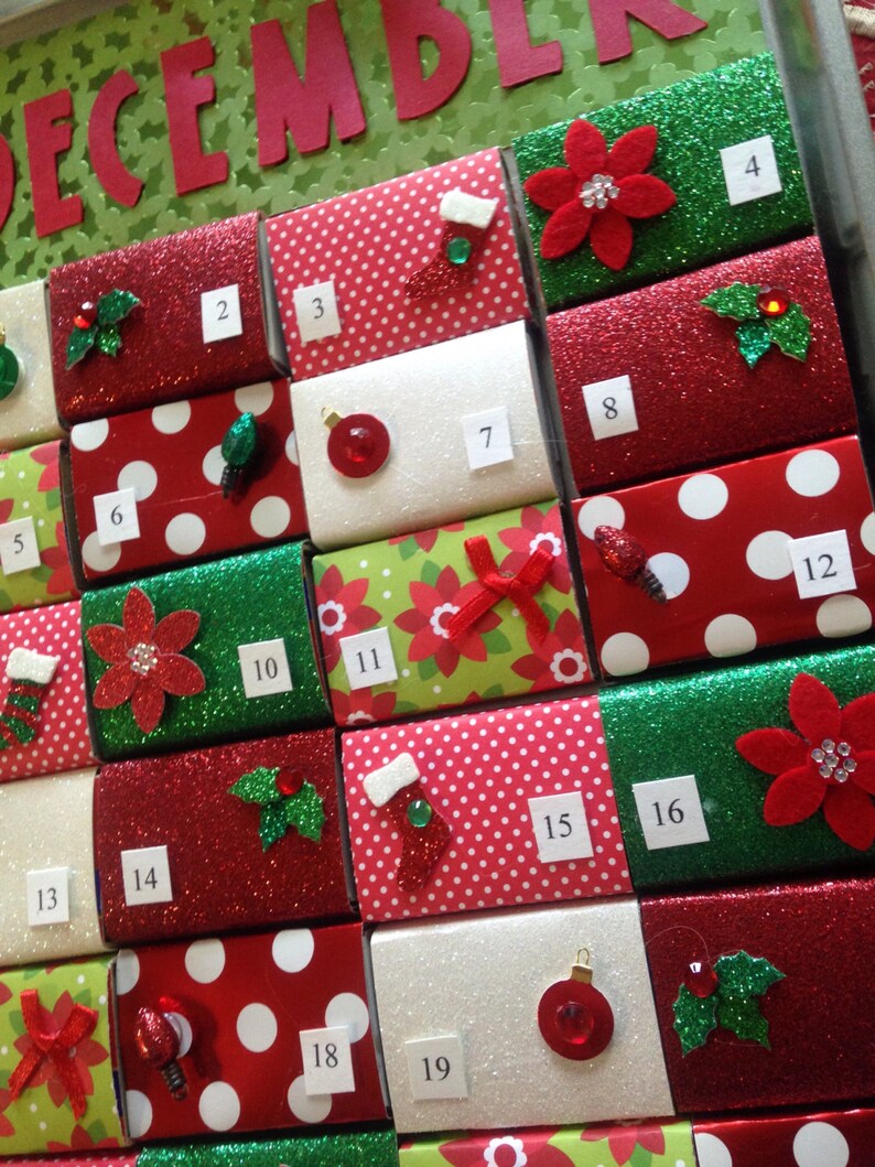 Matchbox Magnetic Cookie Sheet Advent Calendar | Etsy