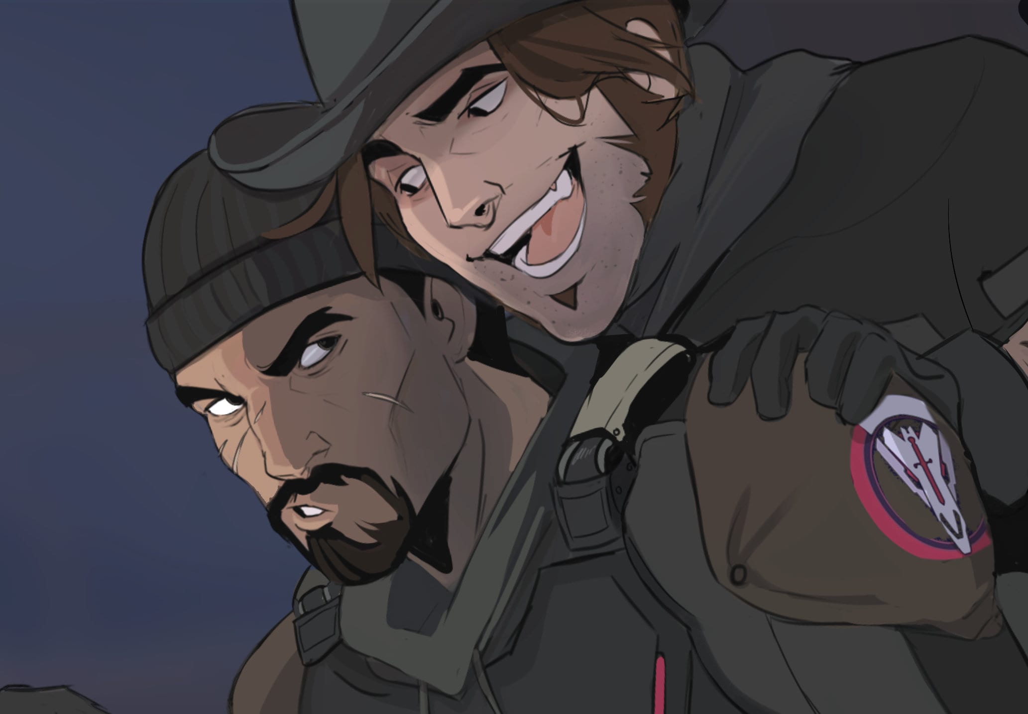 Jesse and Gabe Print 5x7 overwatch - Etsy