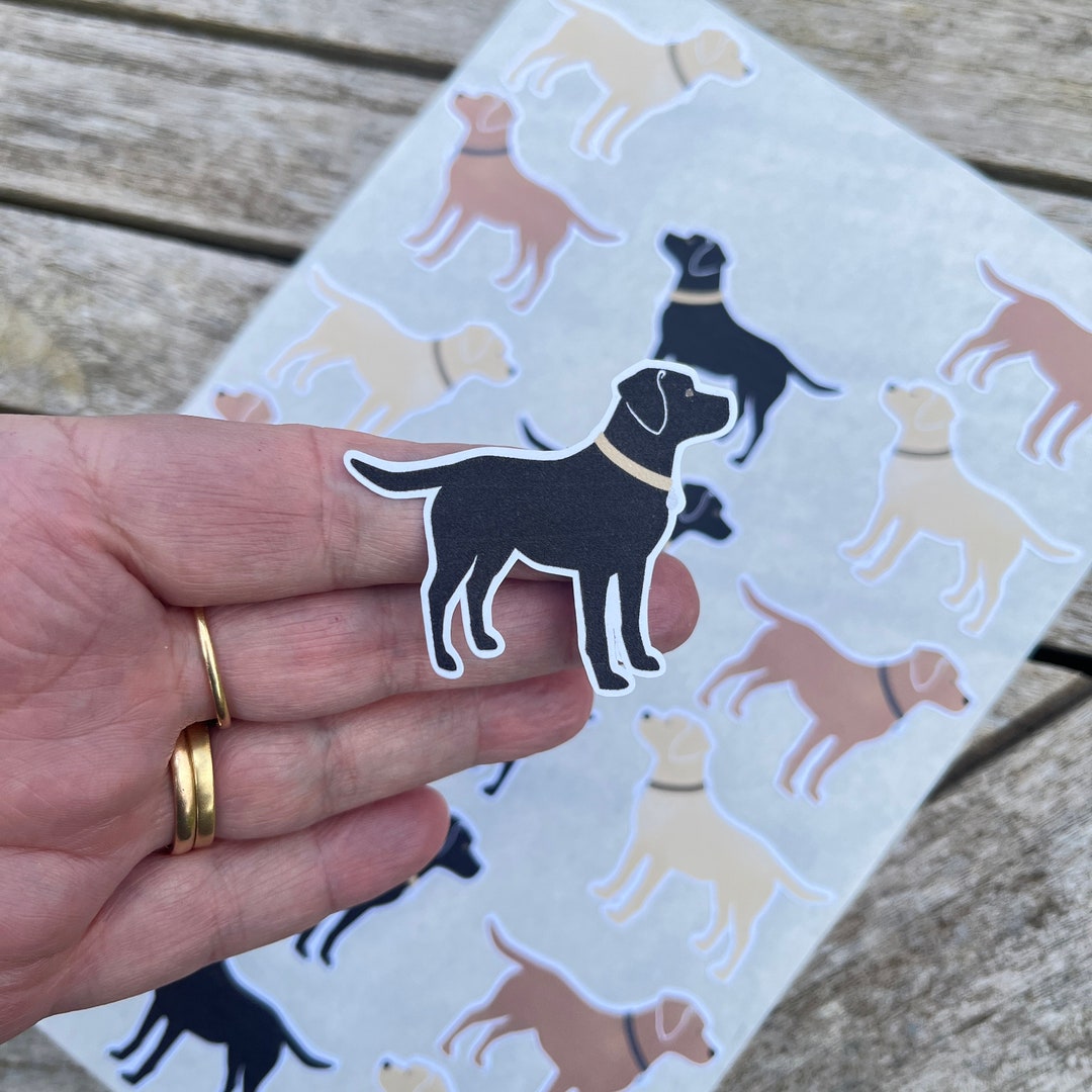 18 Labrador Dog Stickers Golden Black Chocolate Yellow - Etsy