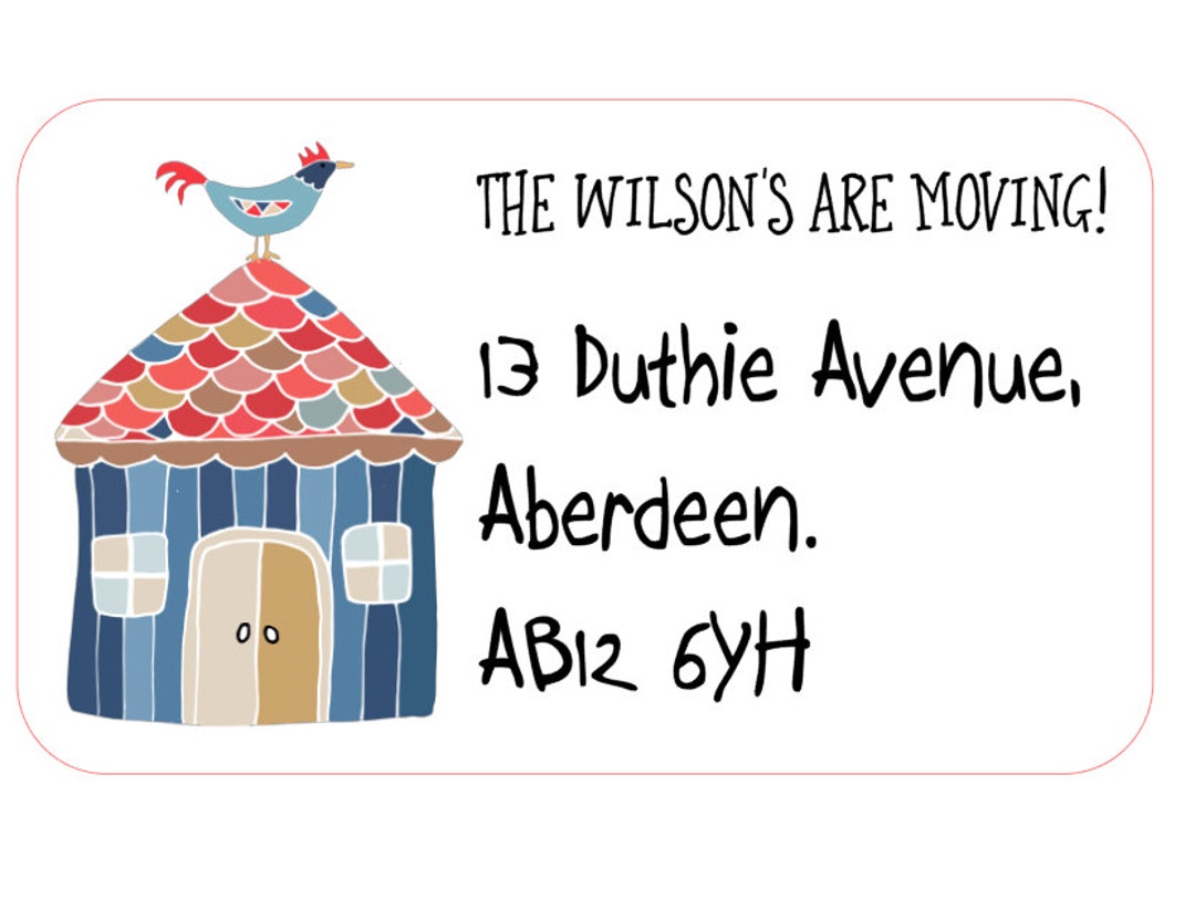 Change of Address Moving Home House Stickers - Etsy