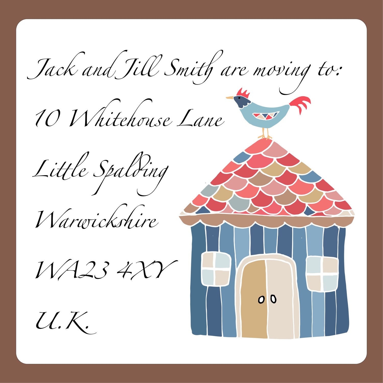 Change of Address Moving Home House Stickers - Etsy