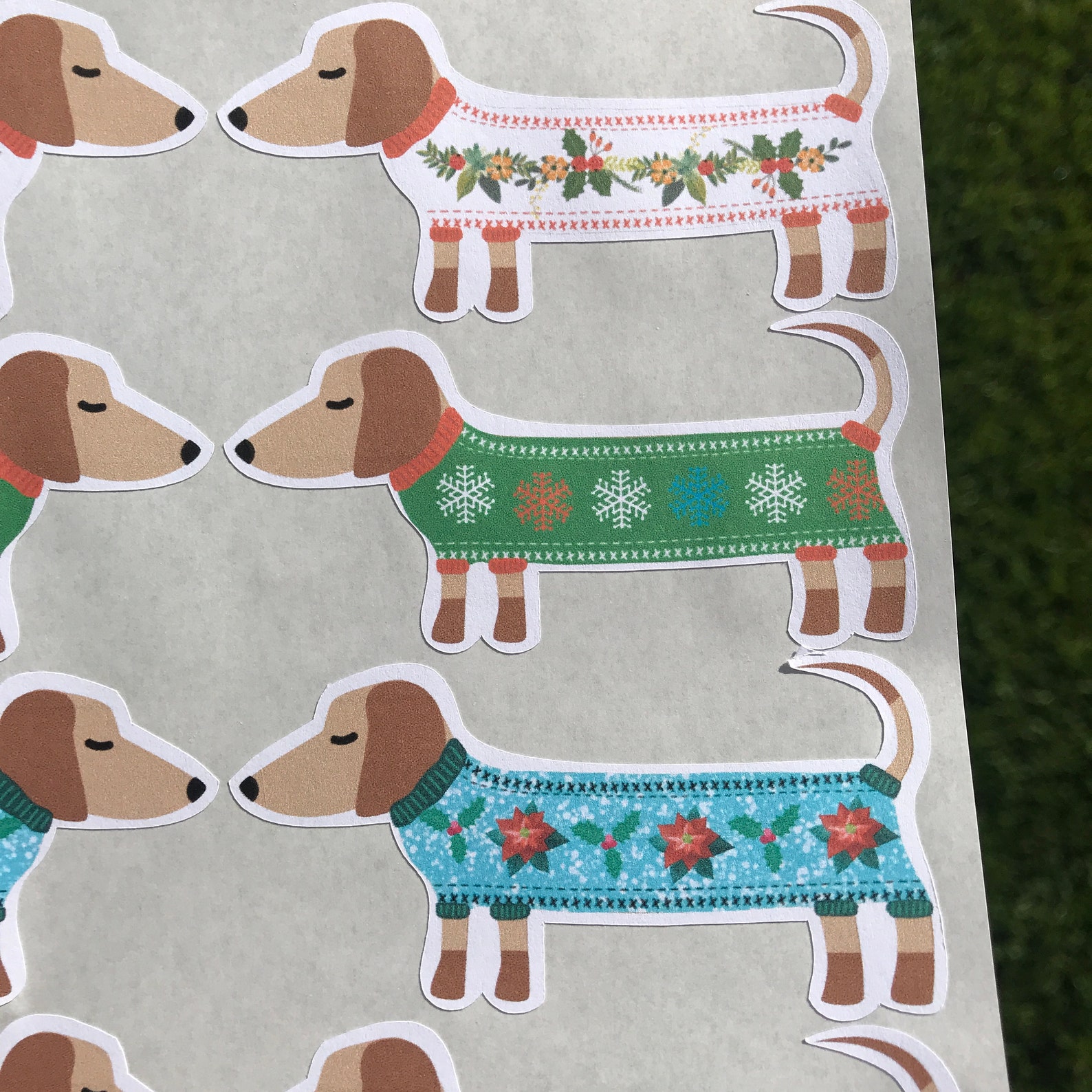 14 large Dachshund Wiener sausage dog Christmas jumper sweater | Etsy