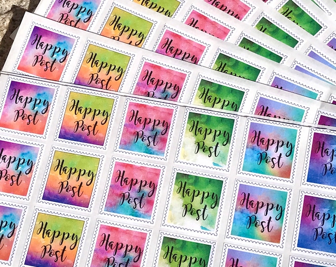 Postage Stamp Sticker Pack 10 Stickers Aesthetic Stickers Cute Stickers ...