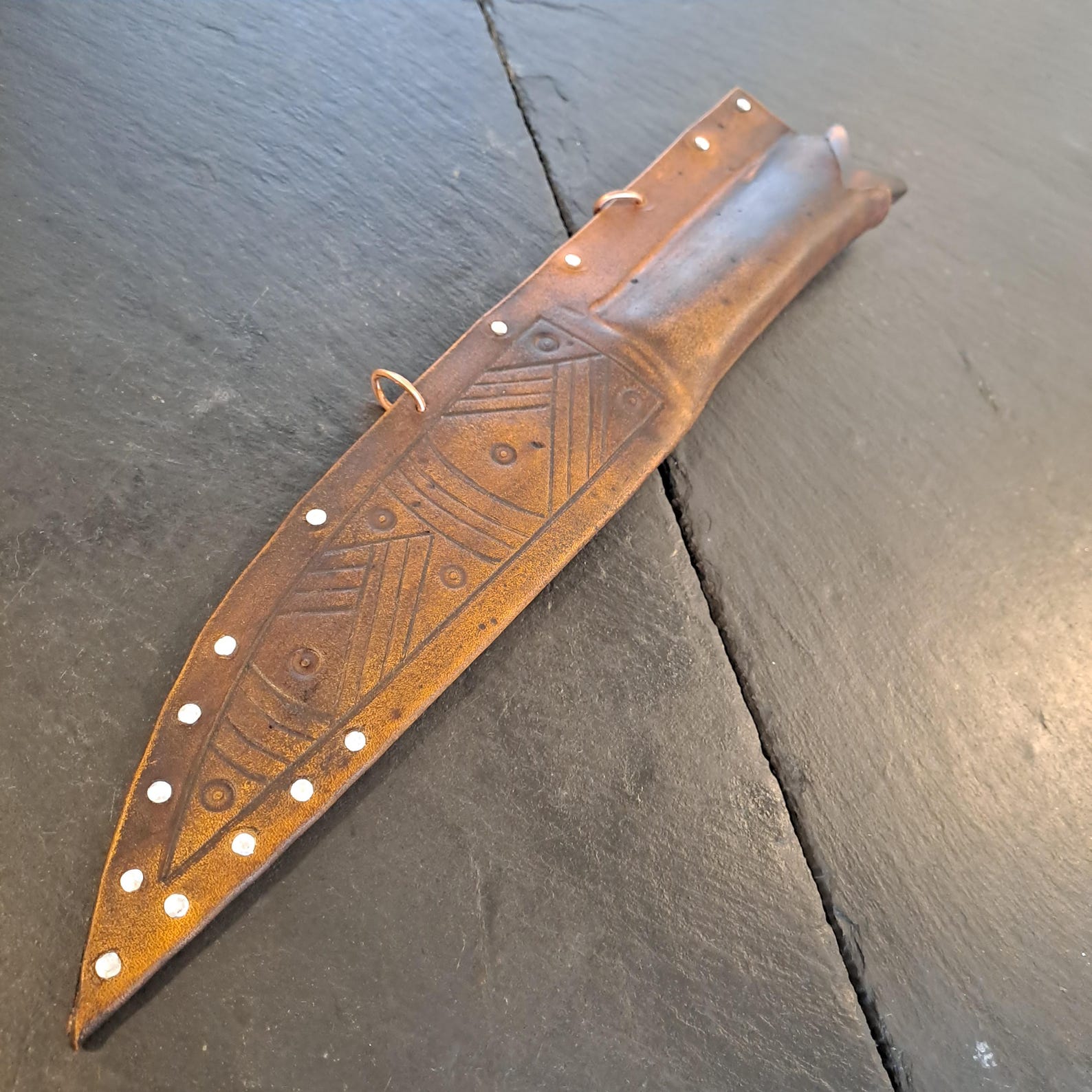 Hand Forged Anglo Saxon Type II/ III Seax With Handmade Sheath - Etsy