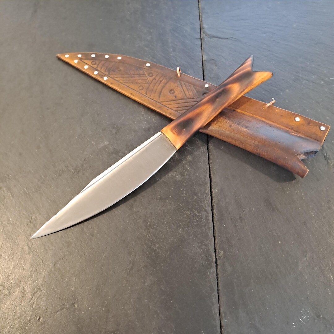 Hand Forged Anglo Saxon Type II/ III Seax With Handmade Sheath - Etsy