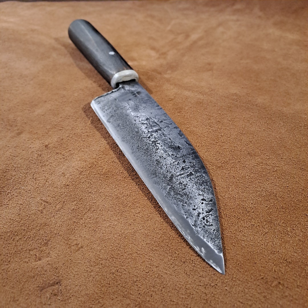 Hand Forged Rustic Kitchen/chef Knife, Cooking Companion - Etsy