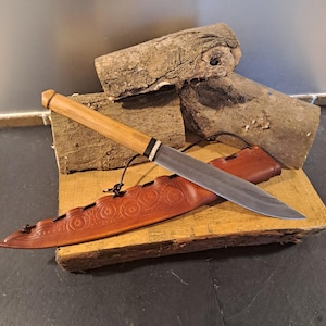 Hand Forged Anglo Saxon Type III/IV Seax With Handmade Sheath - Etsy