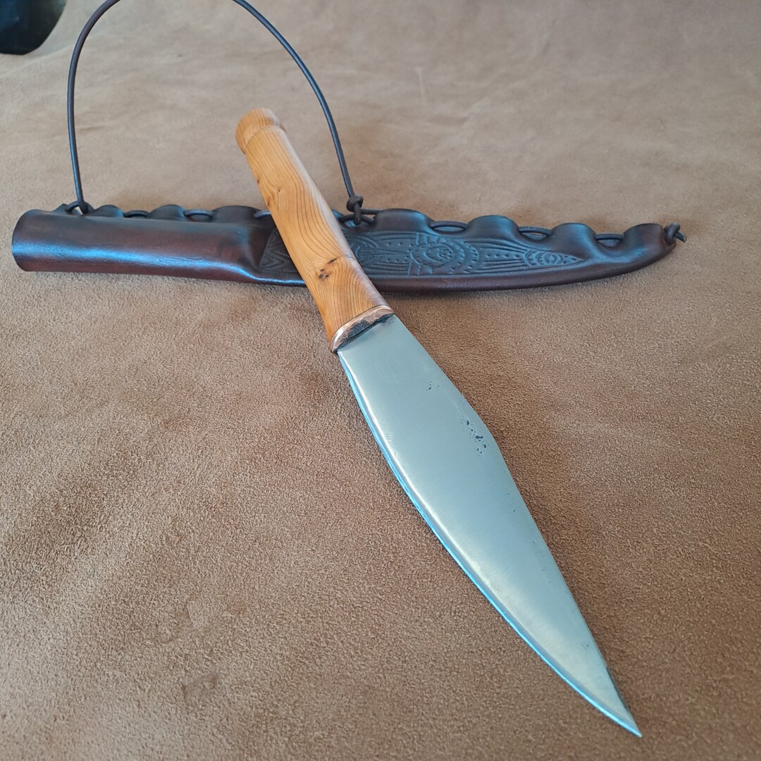 Hand Forged Type II/III Seax With Sheath - Etsy