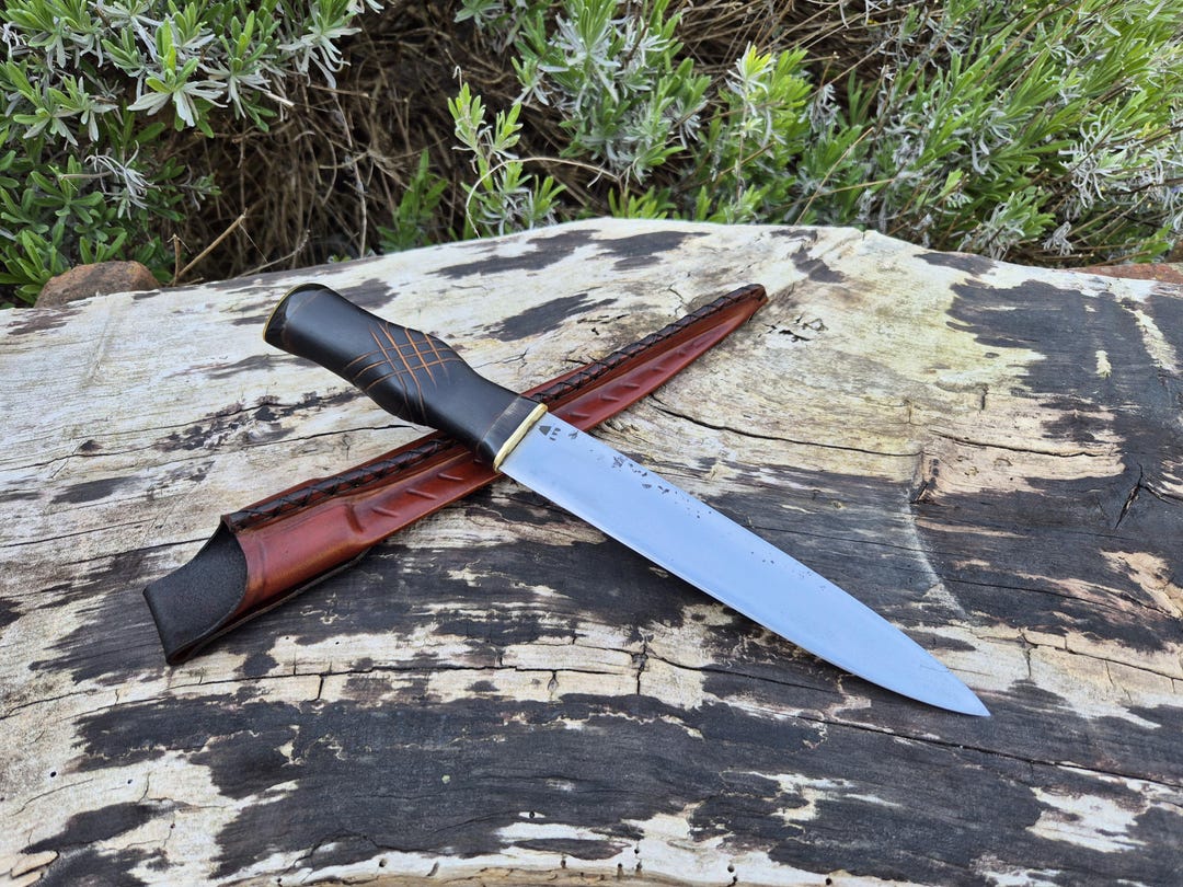 Hand Forged Highland/scottish Dirk With Sheath - Etsy