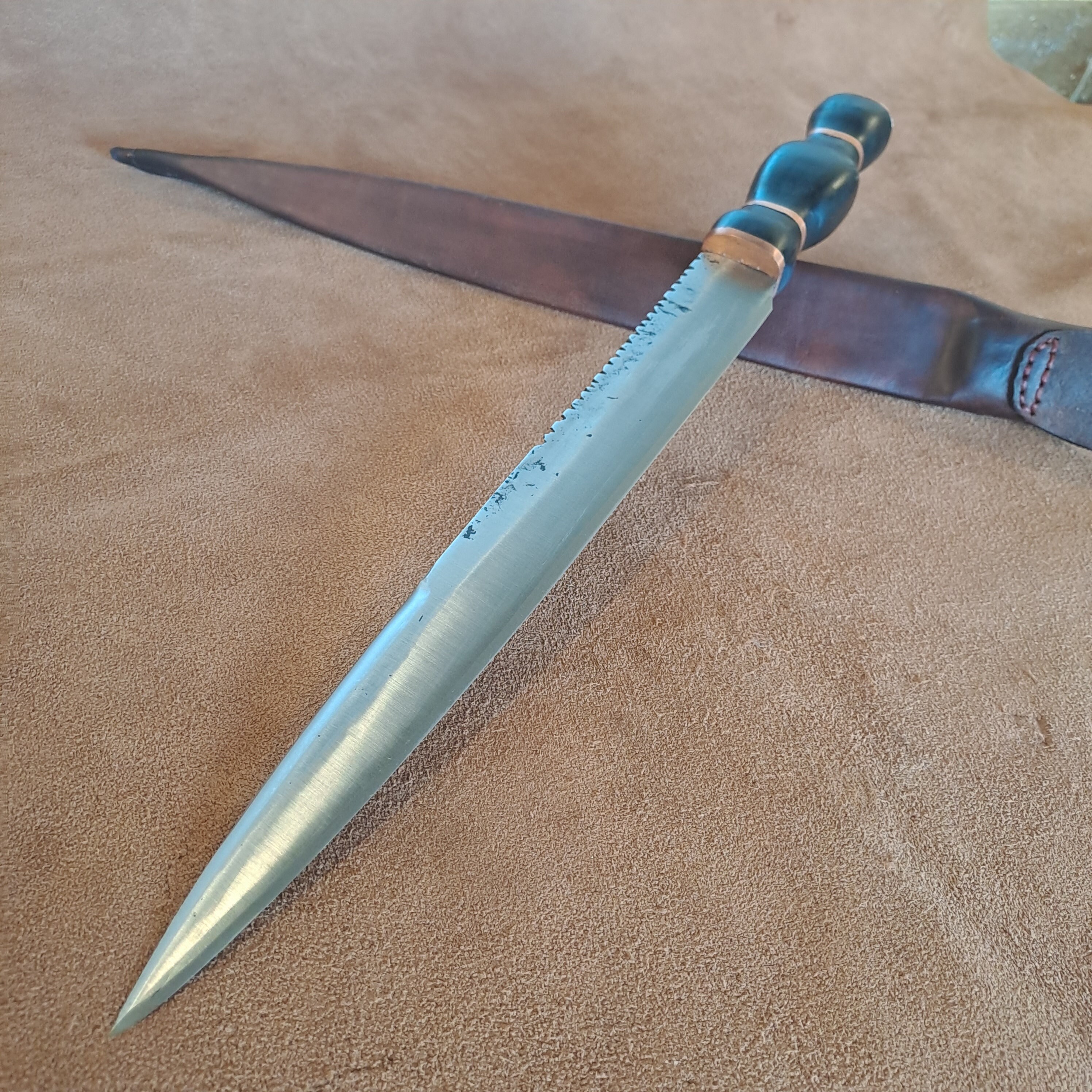 Hand Forged Scottish Dirk With Sheath - Etsy
