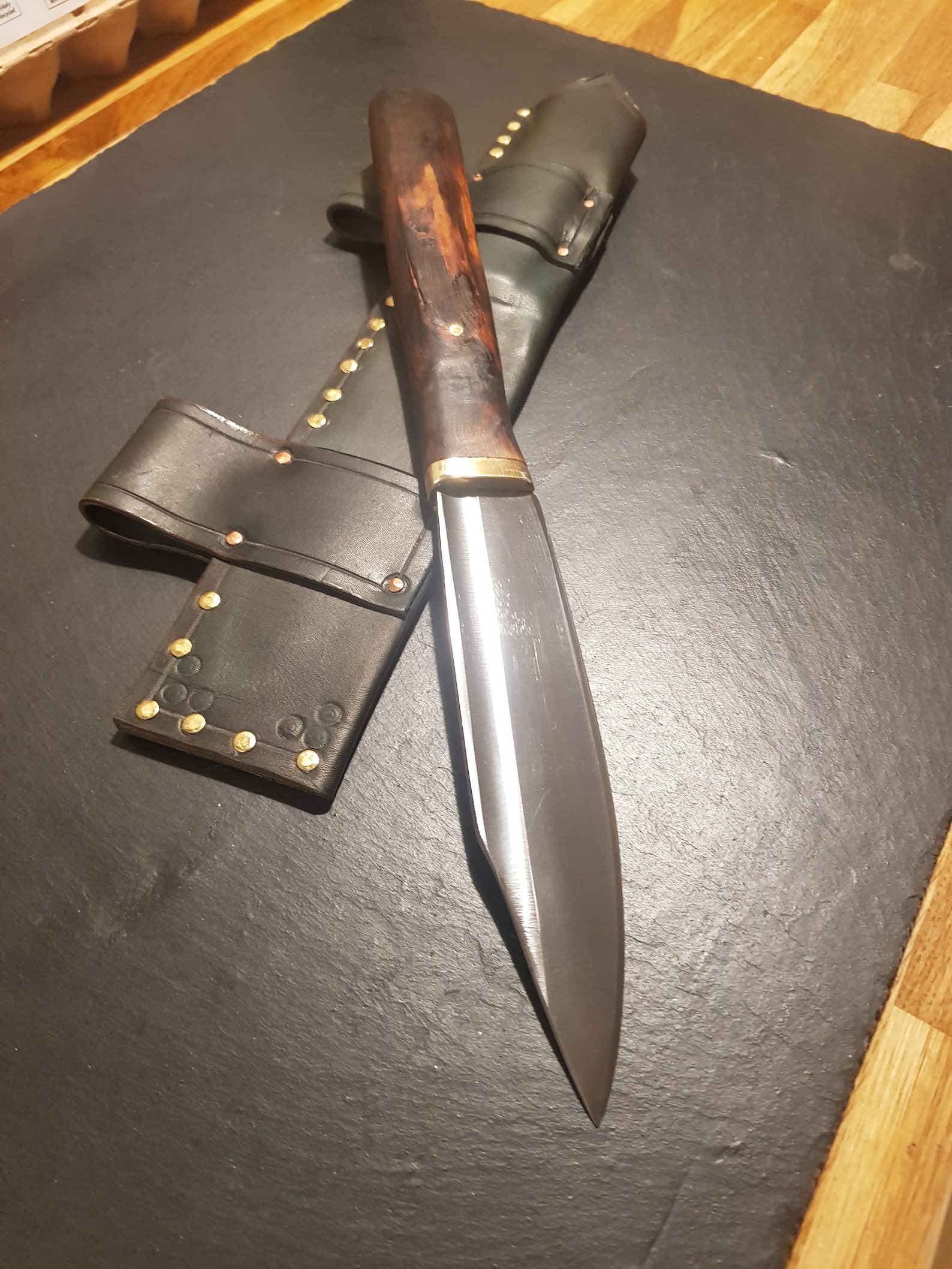 Modern Seax Viking/norse Inspired Camp Knife | Etsy