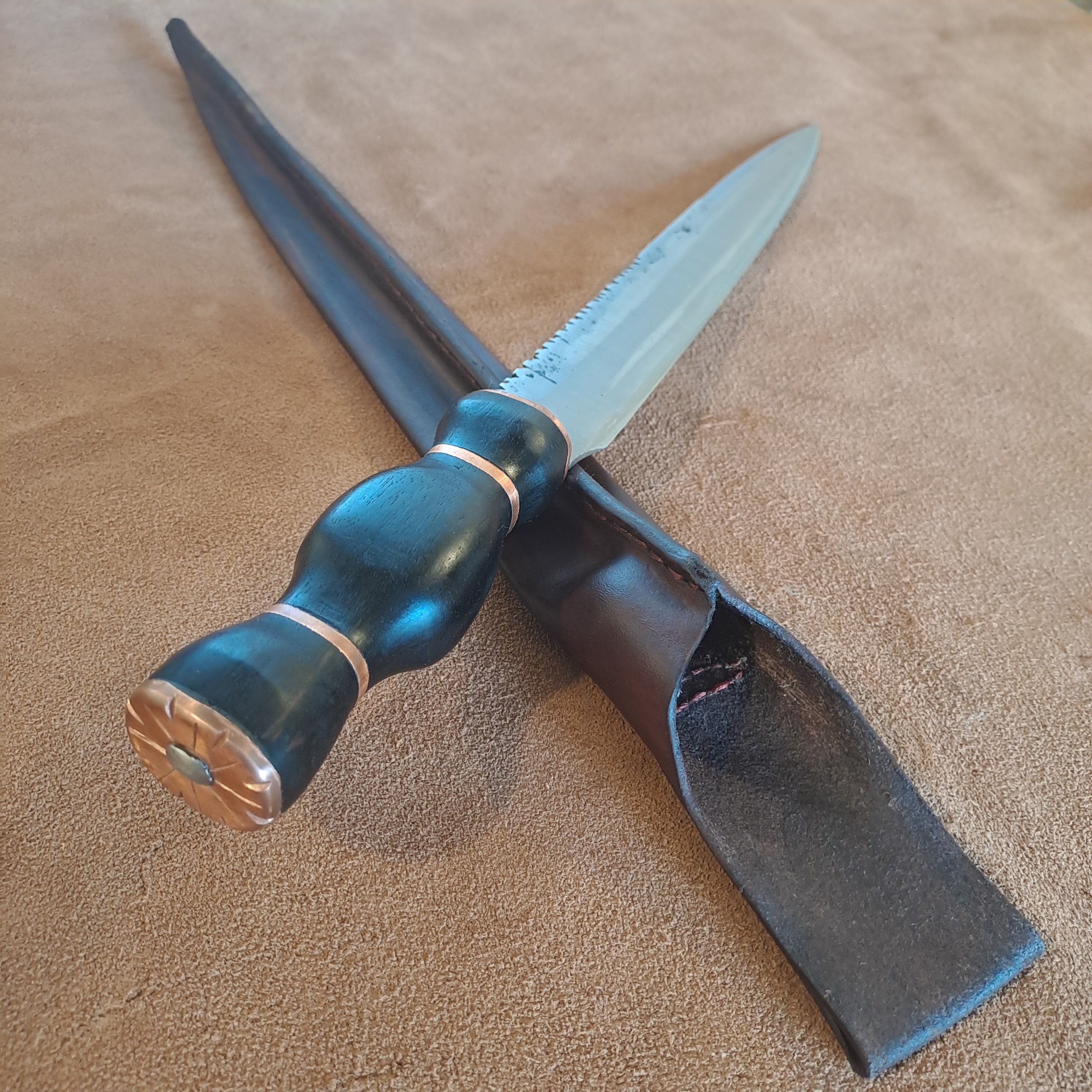 Hand Forged Scottish Dirk With Sheath - Etsy