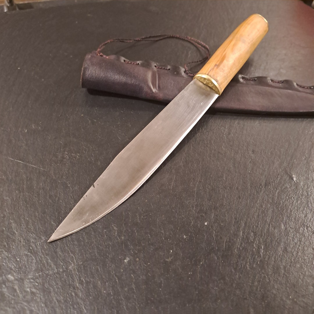 Hand Forged Narrow Seax and Sheath - Etsy
