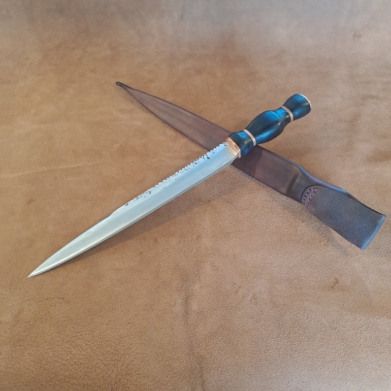 Hand Forged Scottish Dirk With Sheath - Etsy