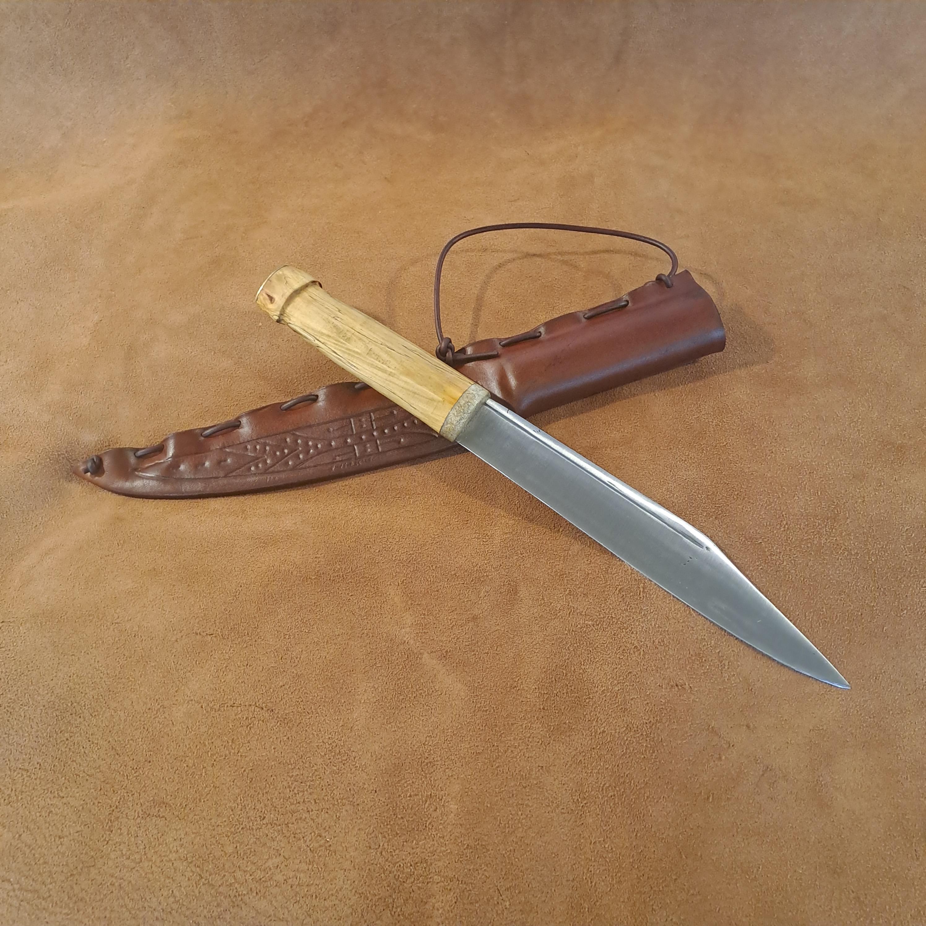 Hand Forged Anglo Saxon Type IV Seax With Handmade Sheath - Etsy