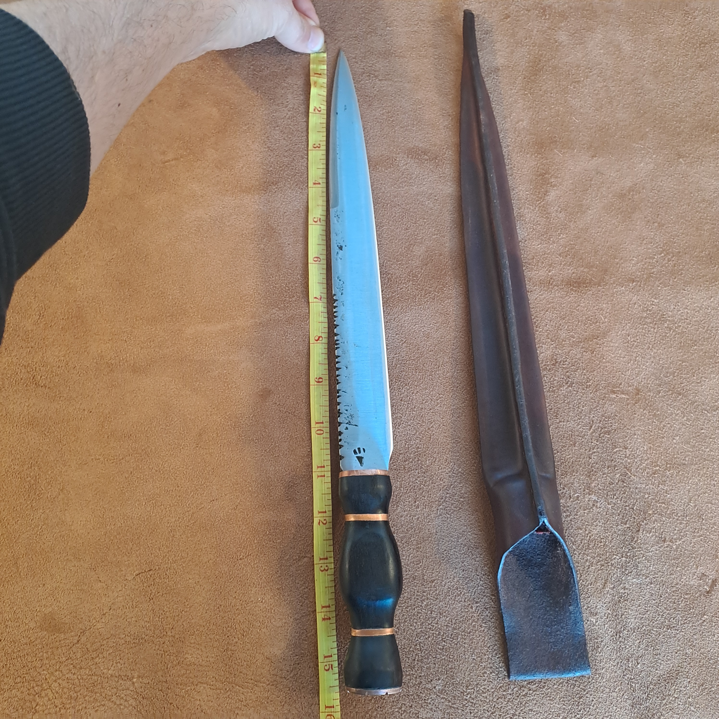 Hand Forged Scottish Dirk With Sheath - Etsy