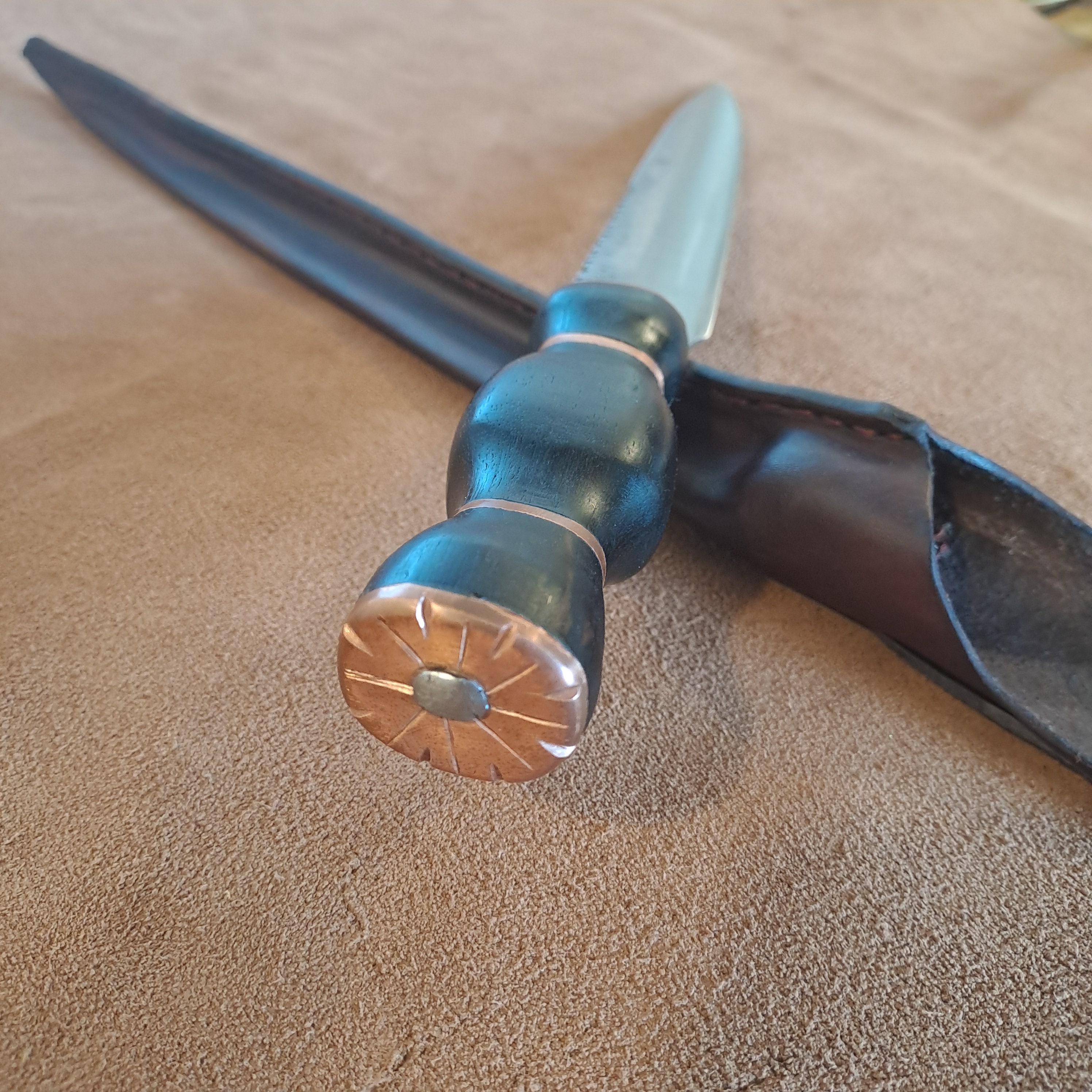 Hand Forged Scottish Dirk With Sheath - Etsy