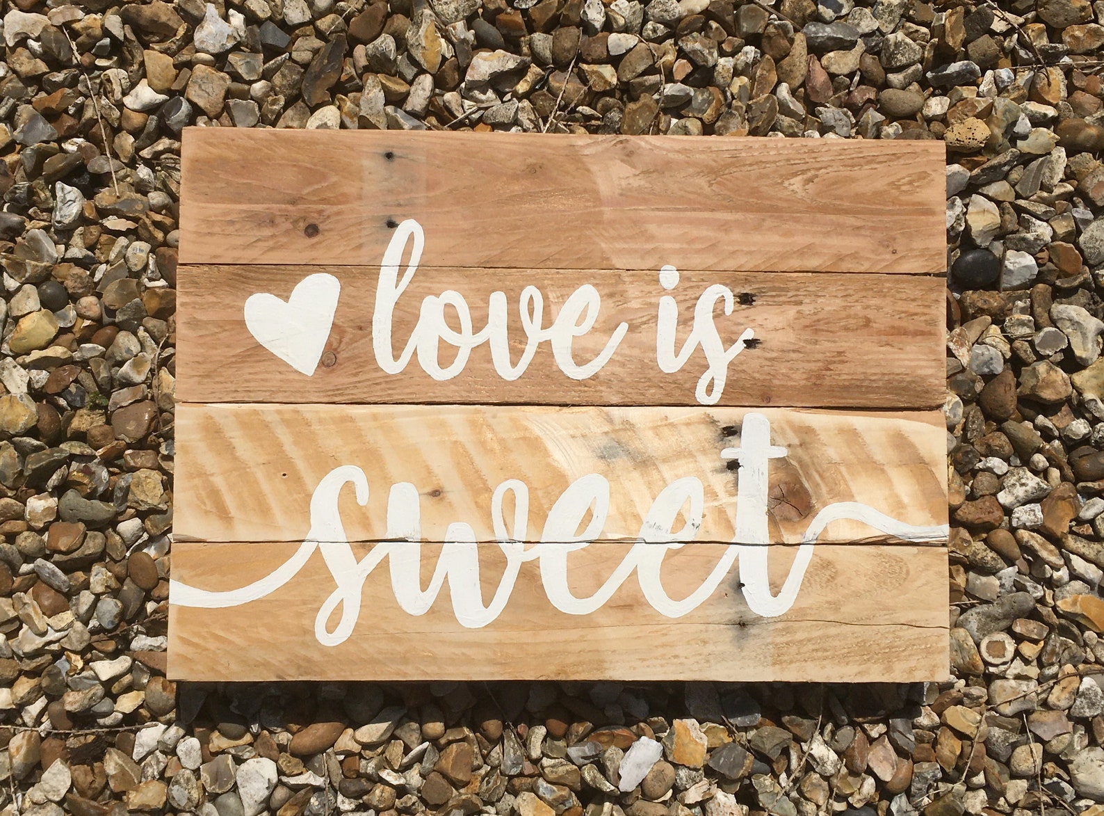 Sweet Table/Cart Sign Handmade rustic 'Love is Sweet' | Etsy
