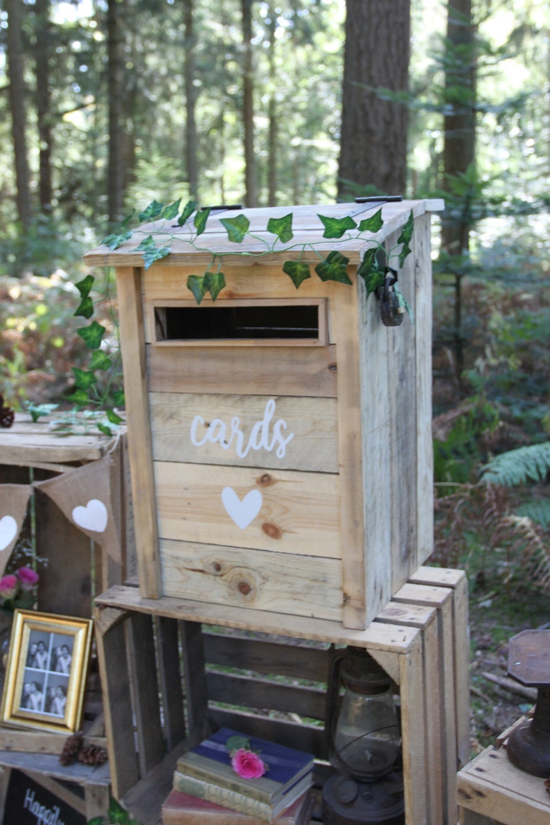 Handmade Rustic Letterbox for Weddings CUSTOMISABLE Wedding - Etsy UK