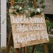 PERSONALISED Rustic Wedding 'welcome' Signs- Wedding Signage | Welcome ...