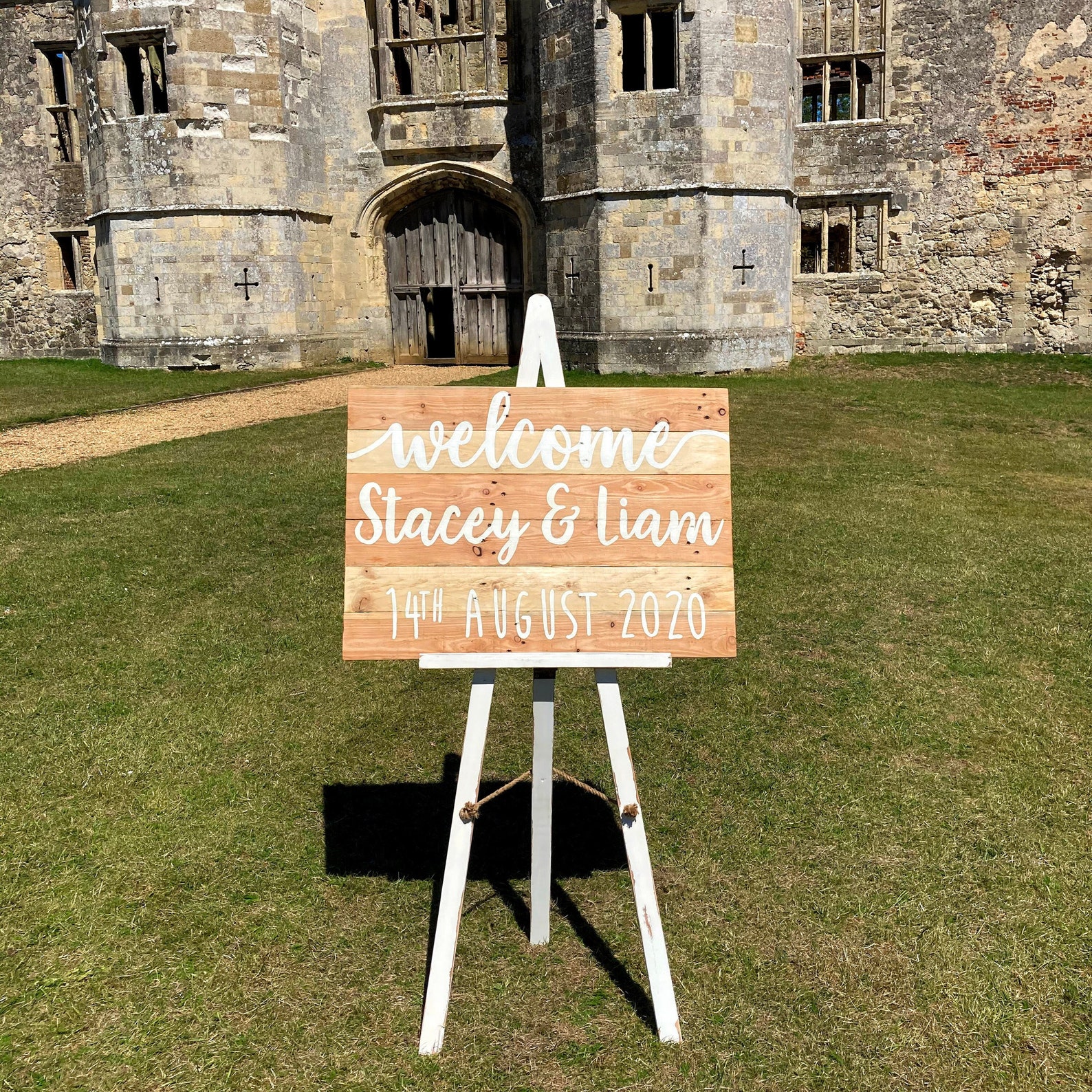 PERSONALISED Rustic Wedding 'welcome' Signs- Wedding Signage | Welcome ...