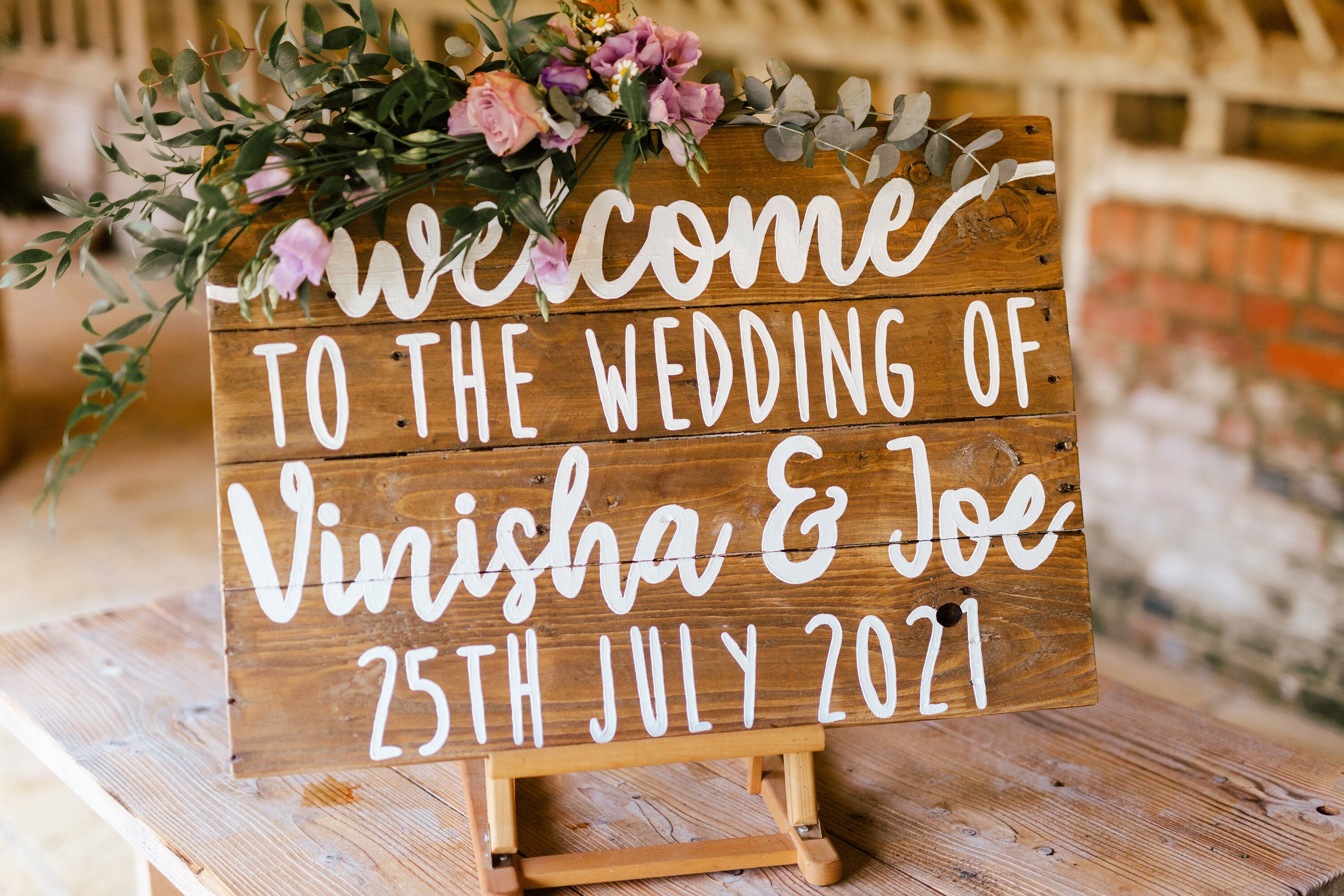 PERSONALISED Rustic Wedding 'welcome' Signs- Wedding Signage | Welcome ...