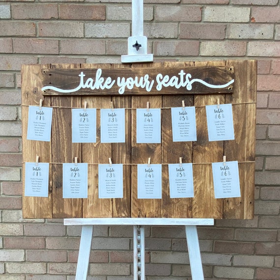 Wooden Table Plan Board