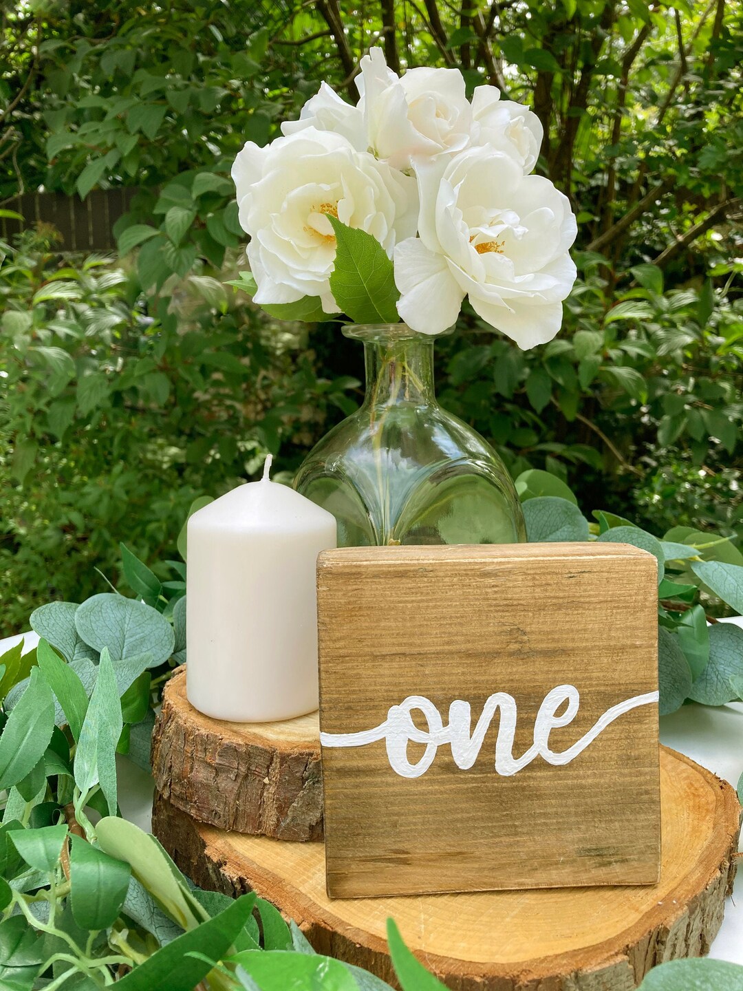 Rustic Wooden Wedding Table Numbers CUSTOMISABLE Free Standing Table ...