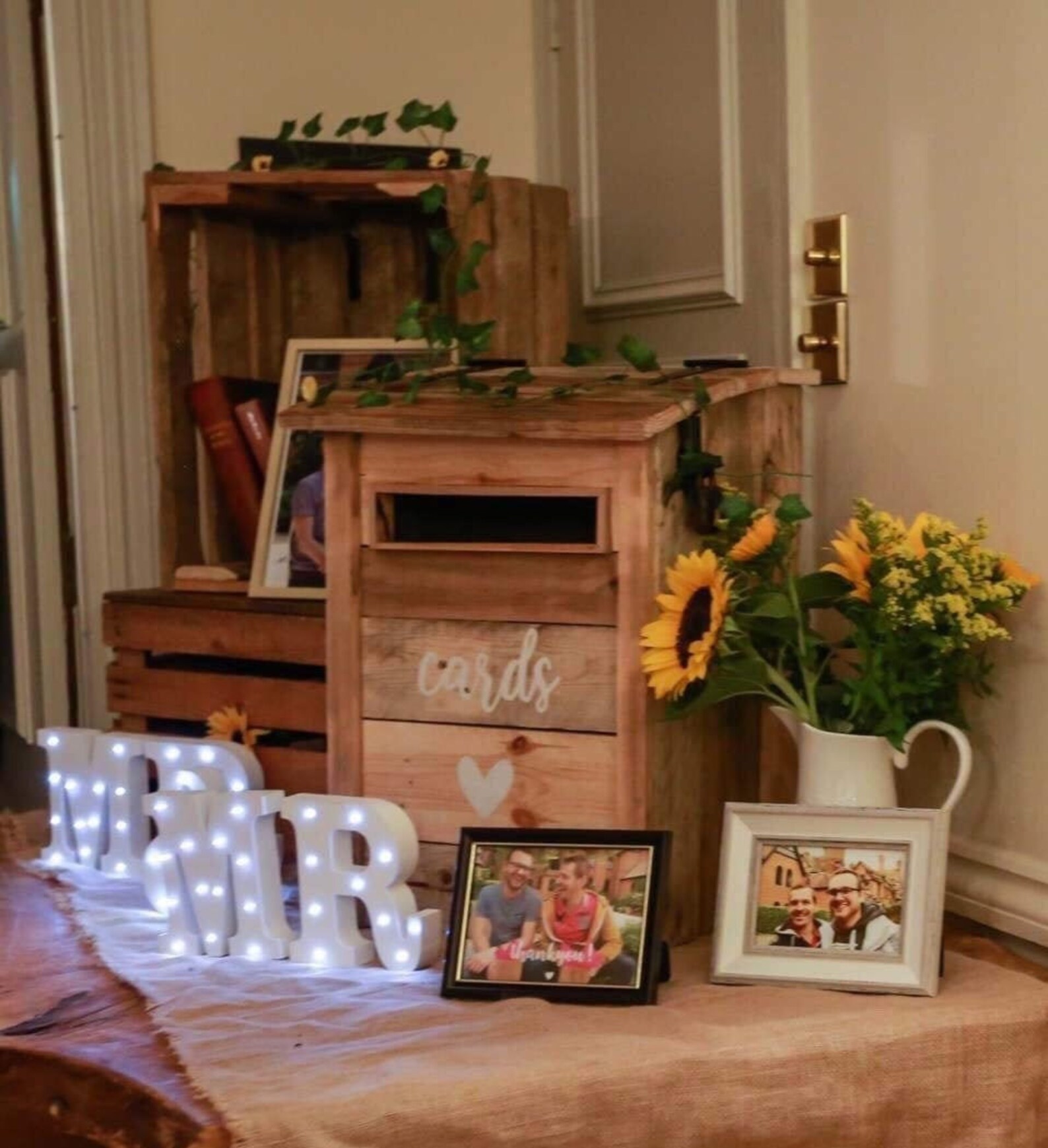 Handmade Rustic Letterbox for Weddings CUSTOMISABLE Wedding - Etsy UK