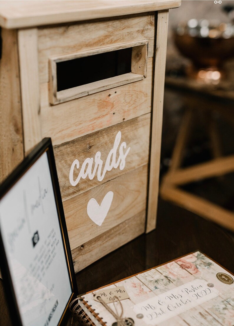 Handmade Rustic Letterbox for Weddings CUSTOMISABLE Wedding - Etsy UK