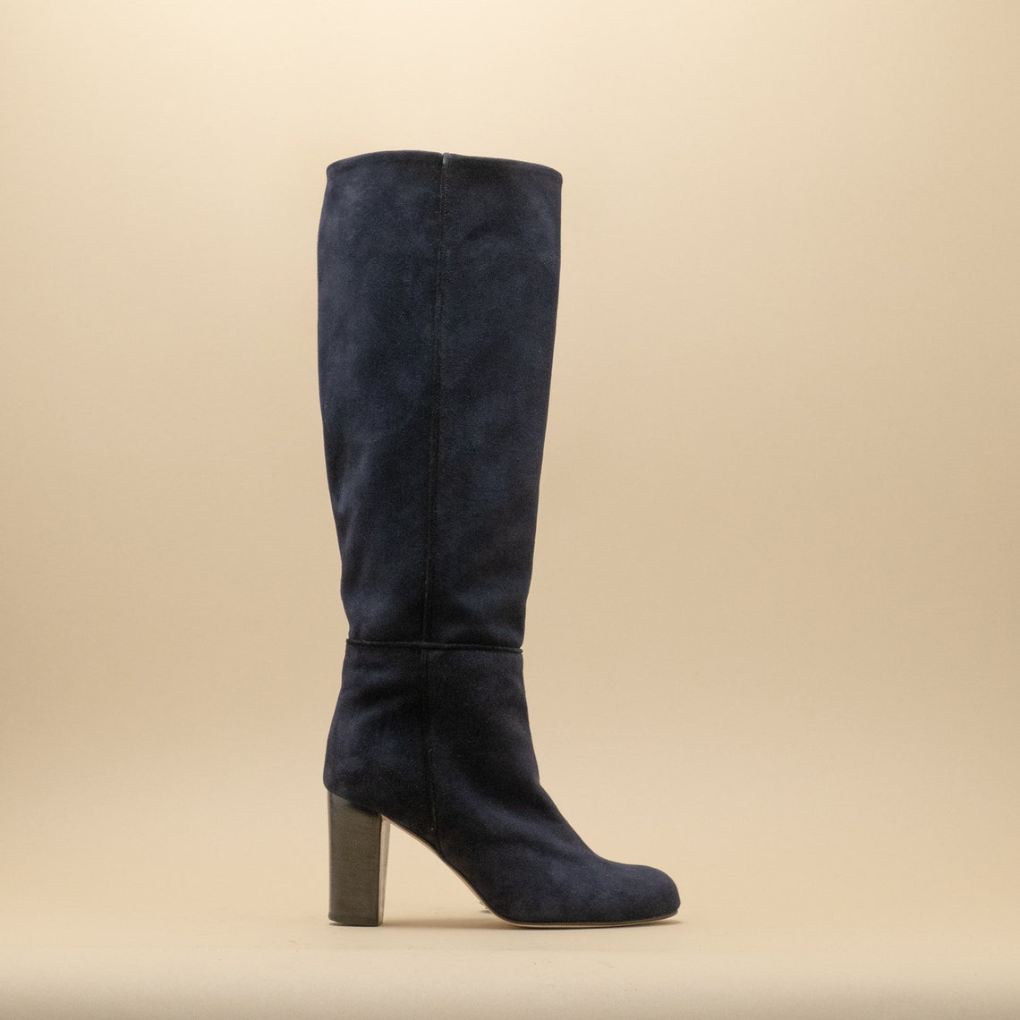 Fascinating Navy Blue Leather Boots Gallery