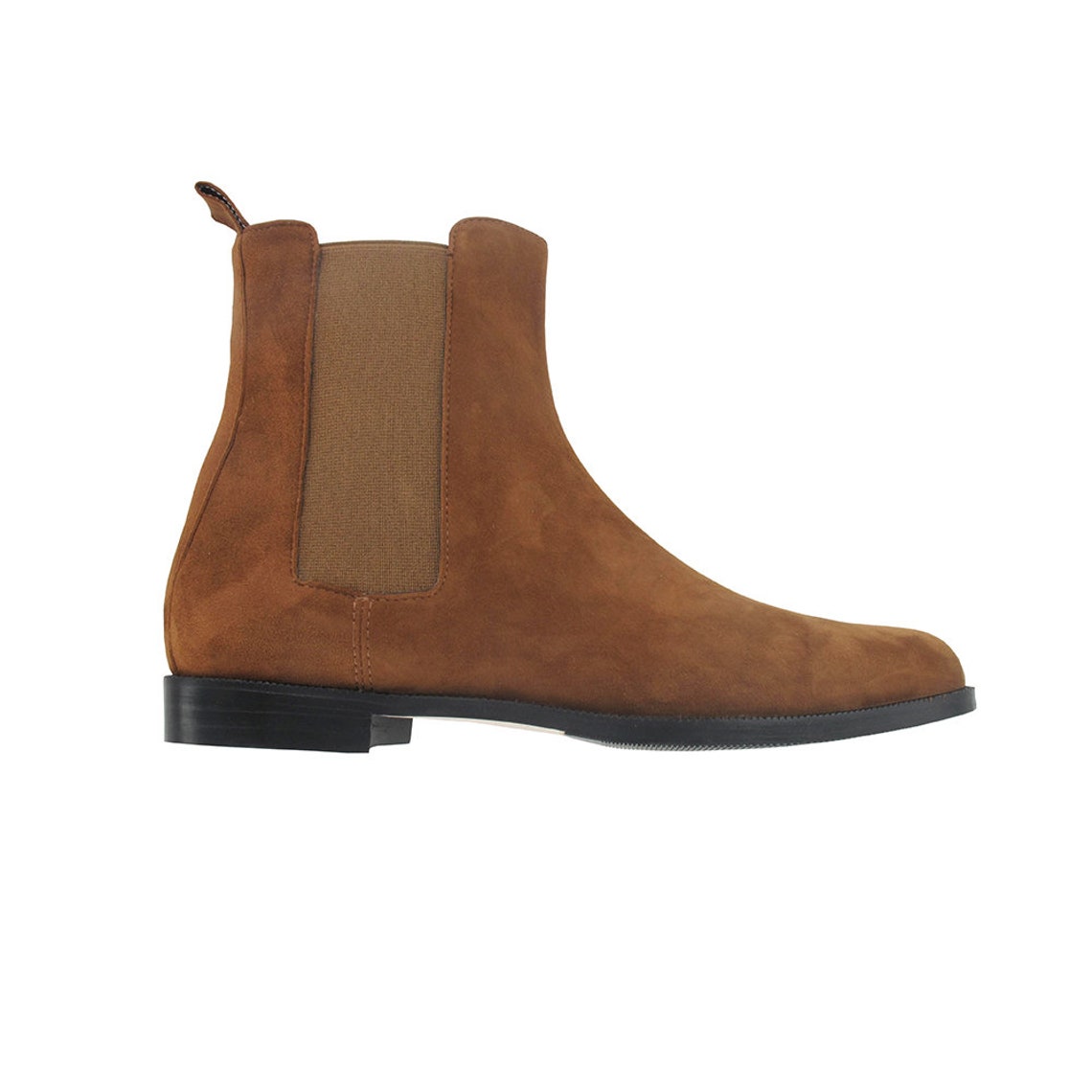 Chelsea Boots plate daim beige, Chelsea boots femme cuir italie ...