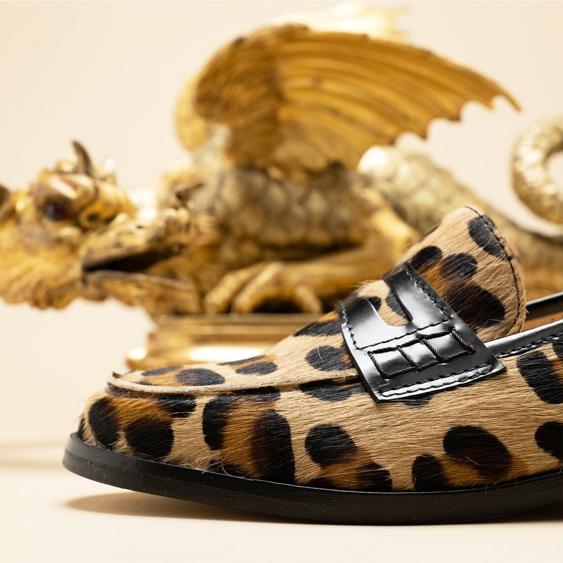 Woman Leopard Print Loafer, Woman Loafer, Leopard Print Flat Shoes ...