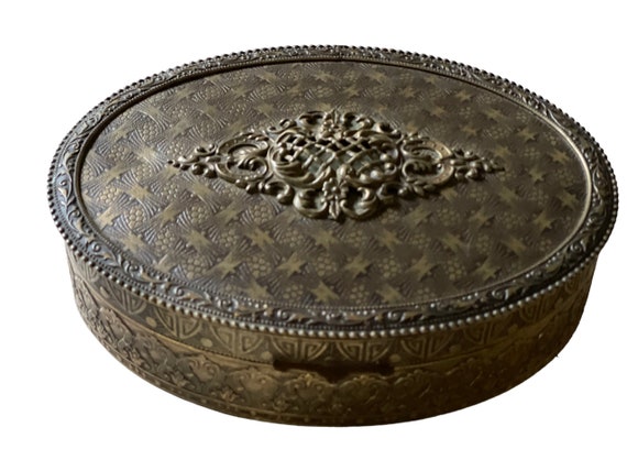 Antique, French bronze jewelry box with rococo rocail… - Gem