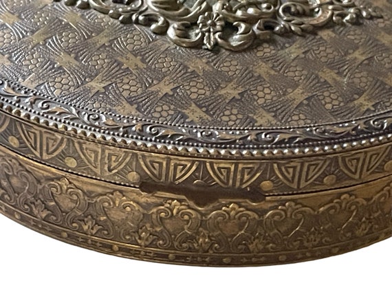 Antique, French bronze jewelry box with rococo rocail… - Gem