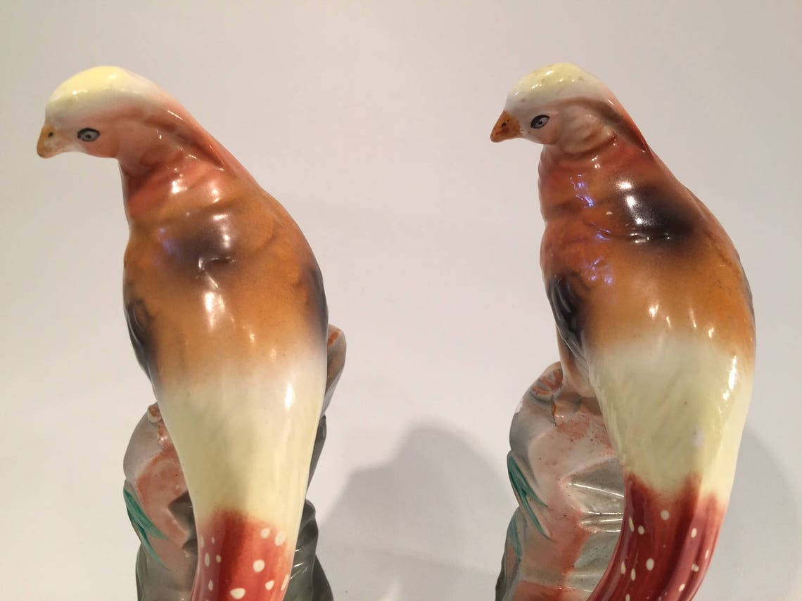 Pair of Vintage Bird Figurines - Etsy