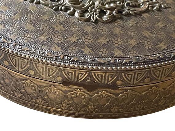 Antique, French bronze jewelry box with rococo rocail… - Gem