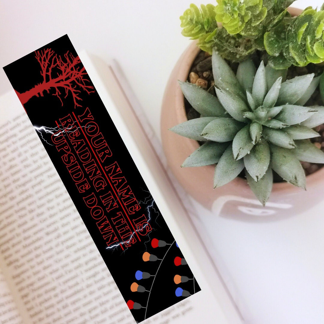 Stranger Things Personalised Bookmark - Etsy