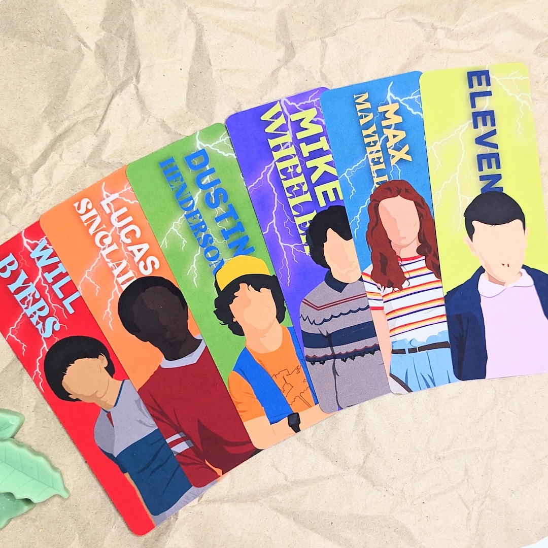 Stranger Things Character Bookmarks | Gifts for Her and Him | Fantasy ...